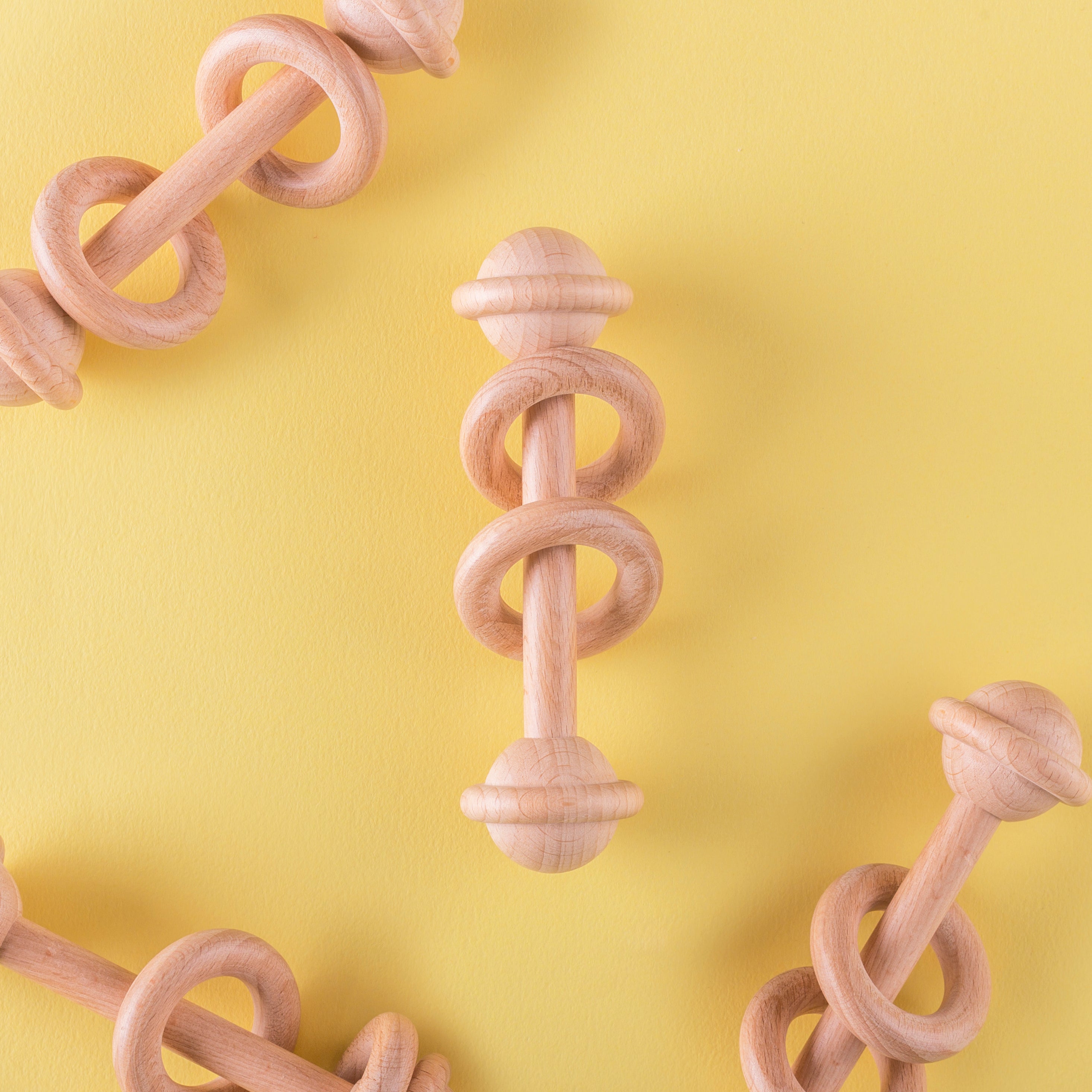 Classic Wooden Rattle – MunchMonsters